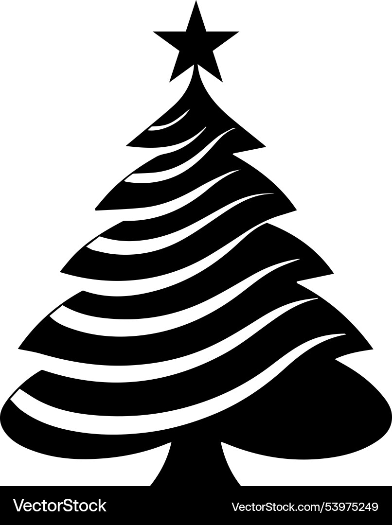 Abstract christmas tree Royalty Free Vector Image