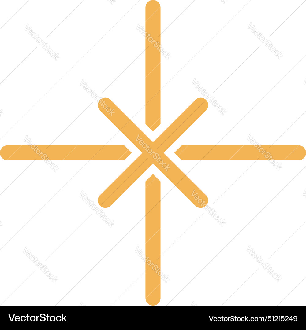 Abstract geometric star line art Royalty Free Vector Image