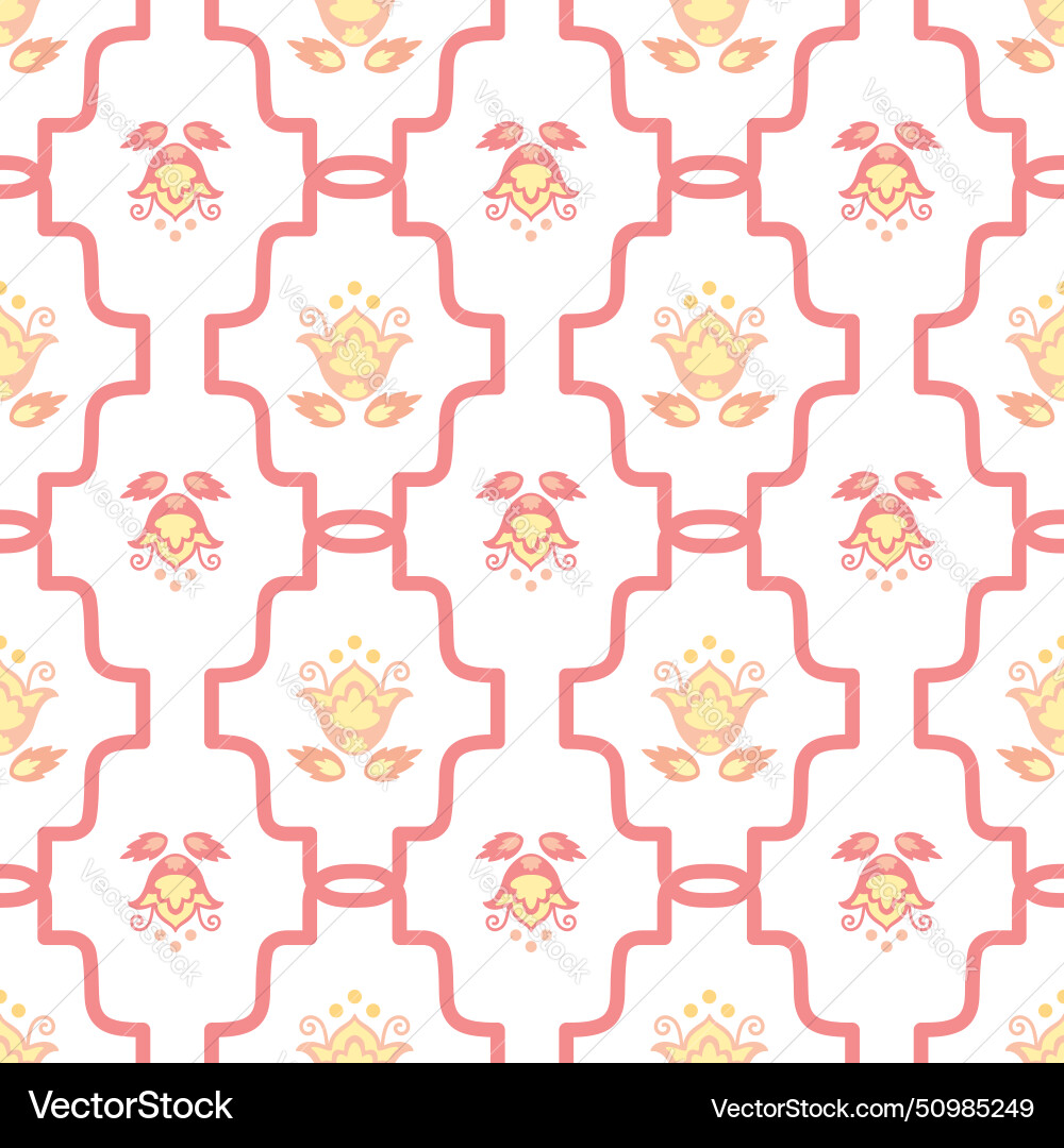 Decorative seamless ornamental diaper pattern Vector Image