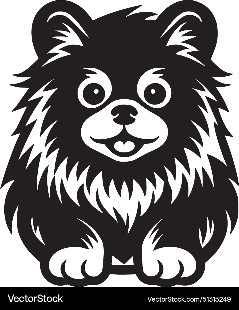 Pomeranian - high quality logo ideal Royalty Free Vector