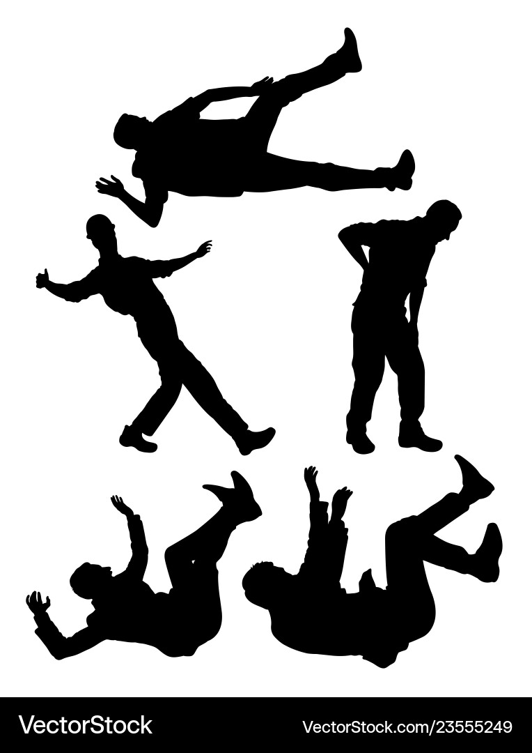 Worker silhouette Royalty Free Vector Image - VectorStock