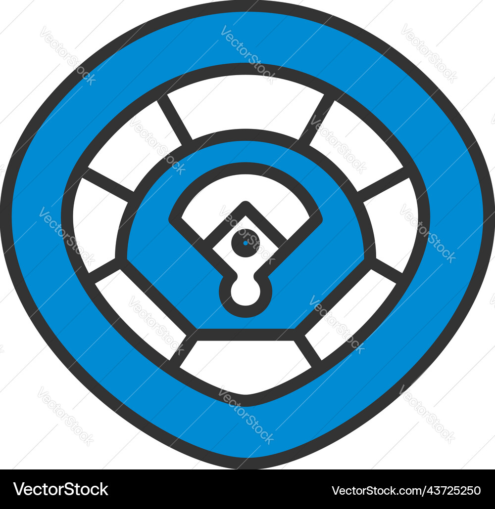 Baseball stadium icon Royalty Free Vector Image