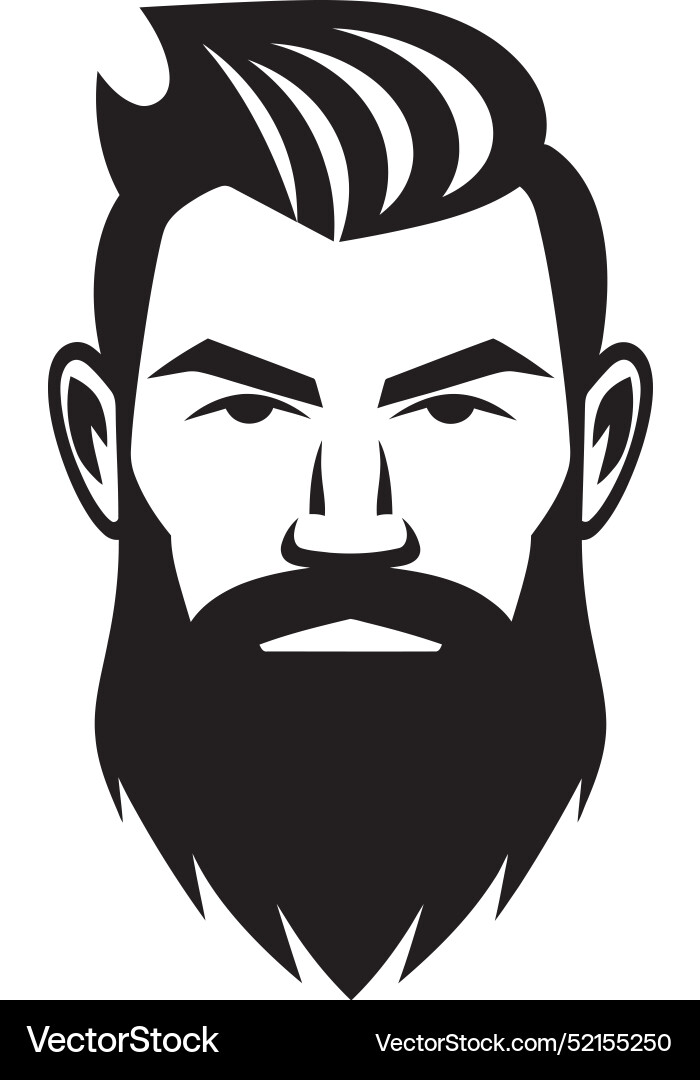 Beard confessions real men share their facial Vector Image