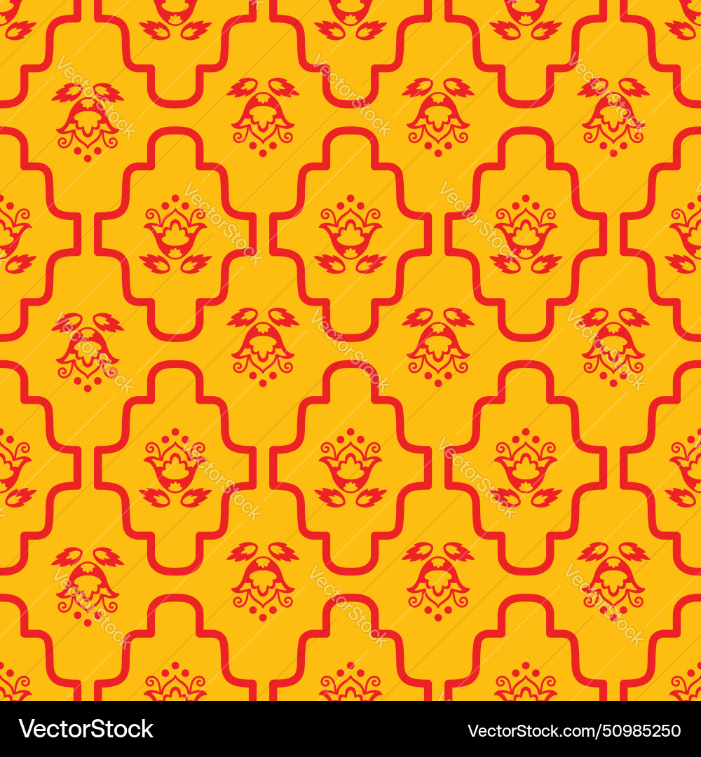 Decorative ornamental diaper seamless pattern Vector Image