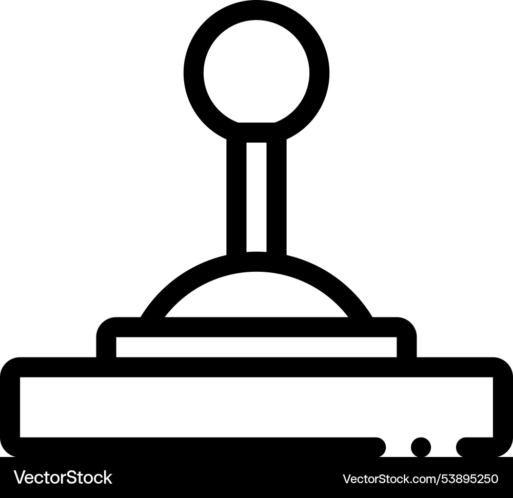 Game map icon thin linear style design isolated Vector Image