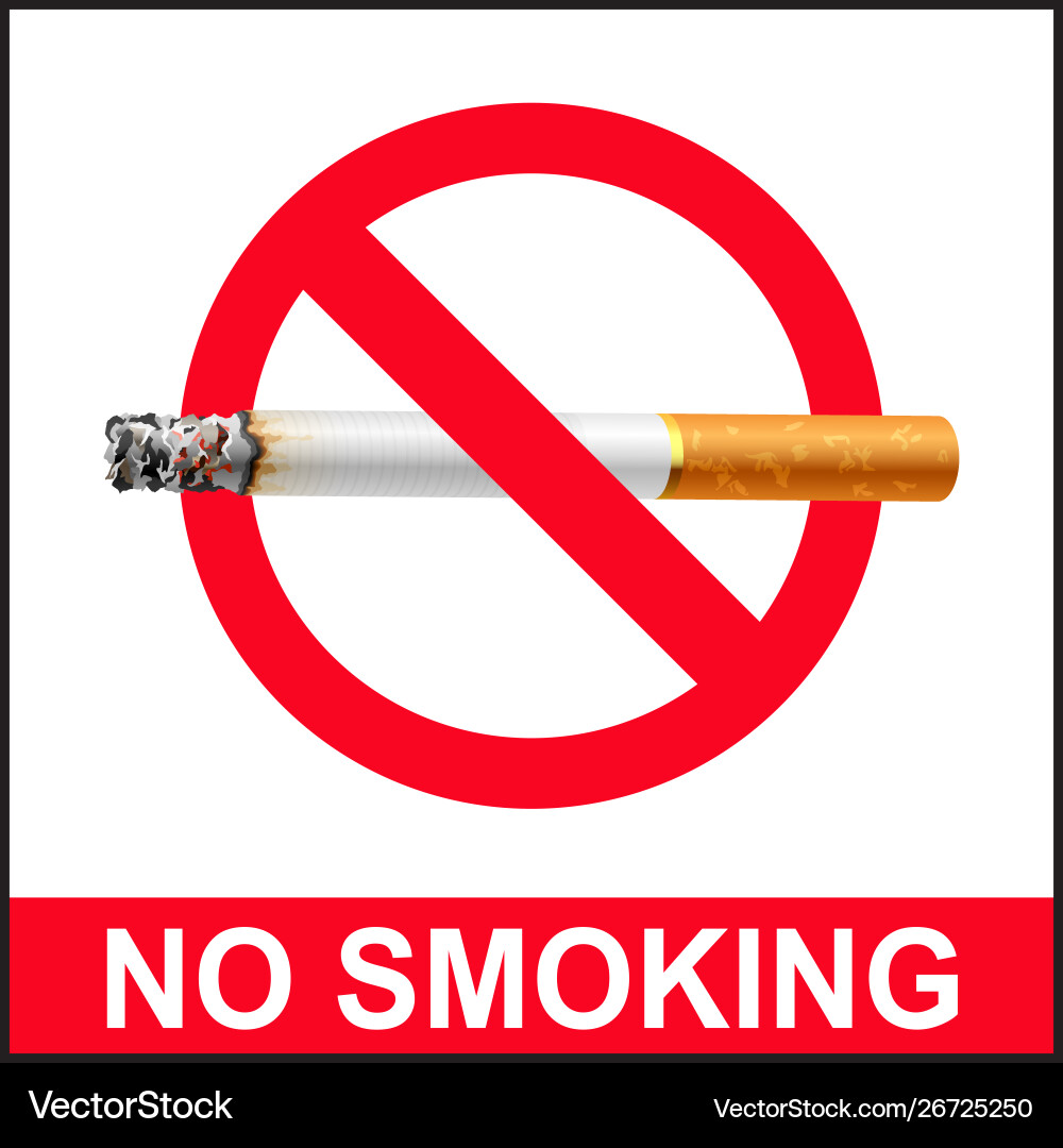 Quit Smoking Posters Say No Smoking Poster With Realistic Broken...