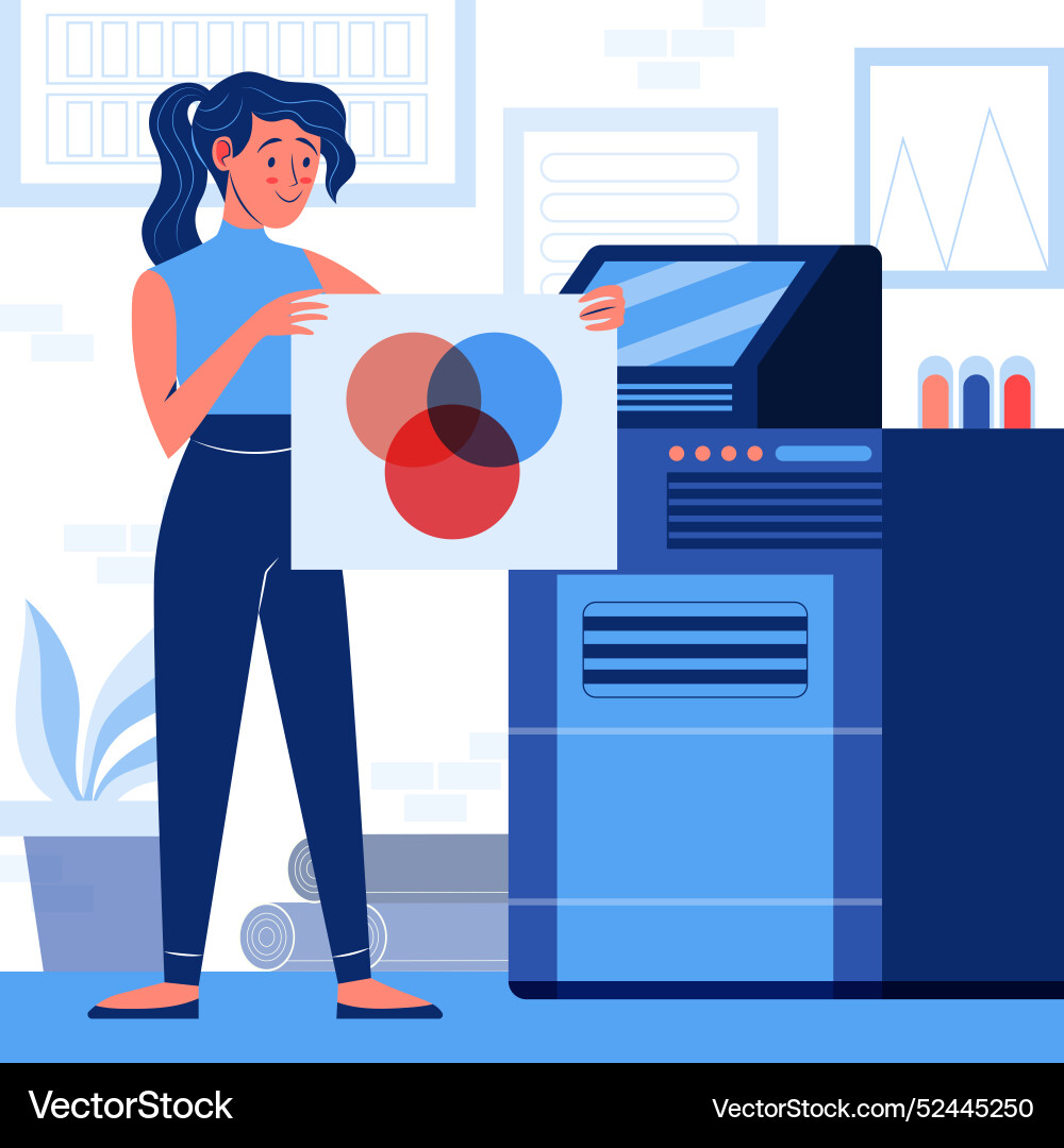 Printing industry Royalty Free Vector Image - VectorStock