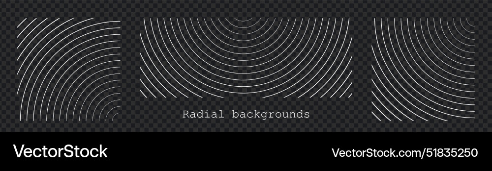 Sound wave irradiation or circular vibrations Vector Image