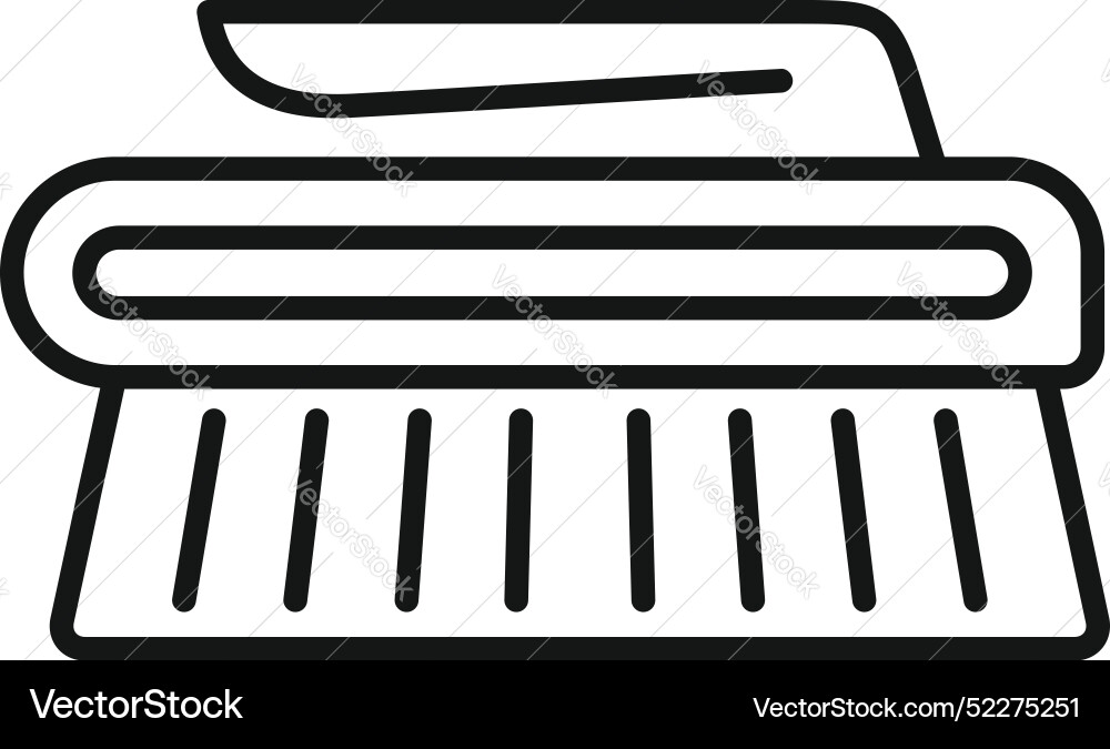 Cleaning brush icon representing housework Vector Image