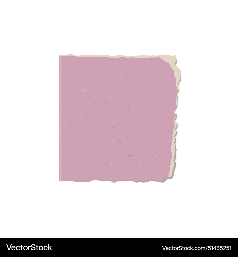Pink torn paper for layouts on isolated Royalty Free Vector