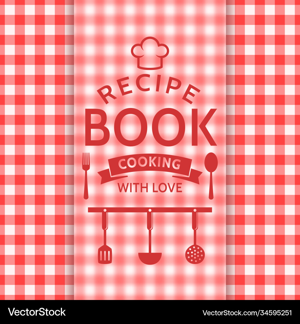 Recipe book card Royalty Free Vector Image - VectorStock