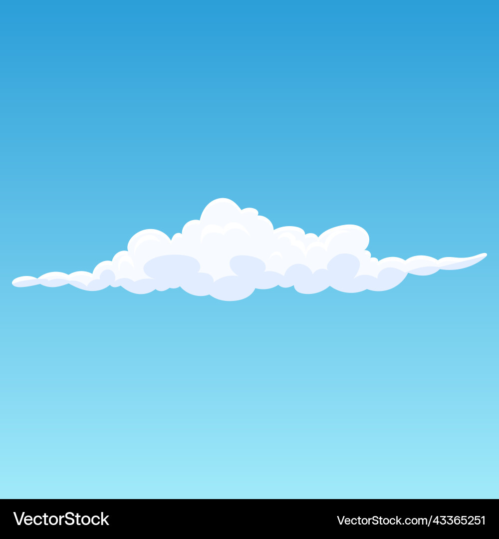 Wind cloud cartoon Royalty Free Vector Image - VectorStock
