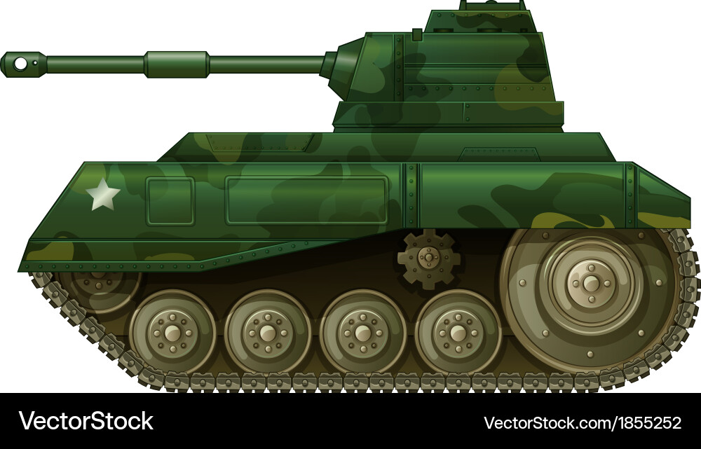battle tank vector