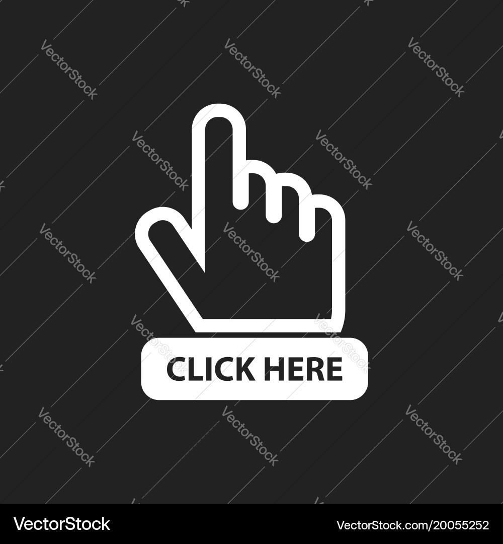 click here icon vector