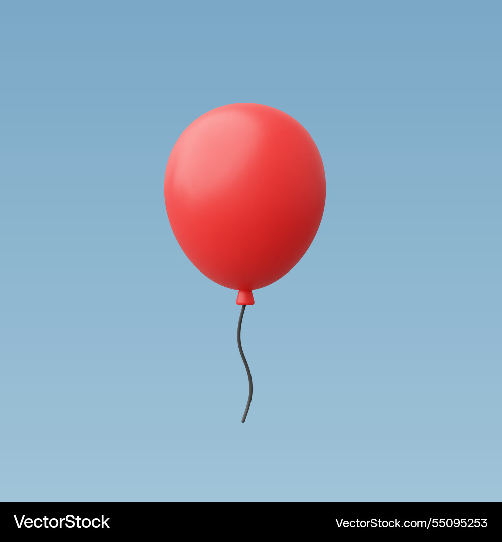 3d realistic balloon Royalty Free Vector Image