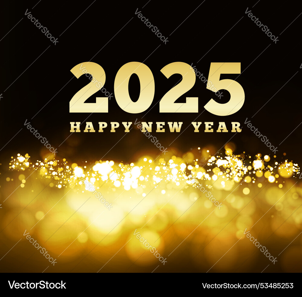 Congratulations on the new year 2025 Royalty Free Vector