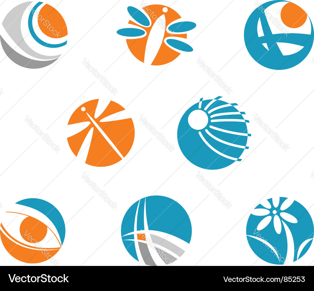 Set of symbols Royalty Free Vector Image - VectorStock