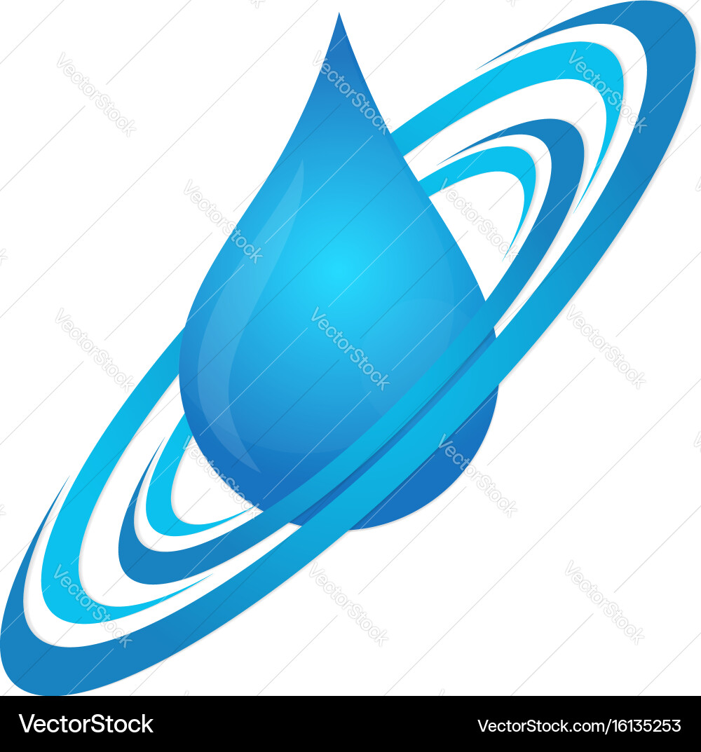Water drop symbol Royalty Free Vector Image - VectorStock