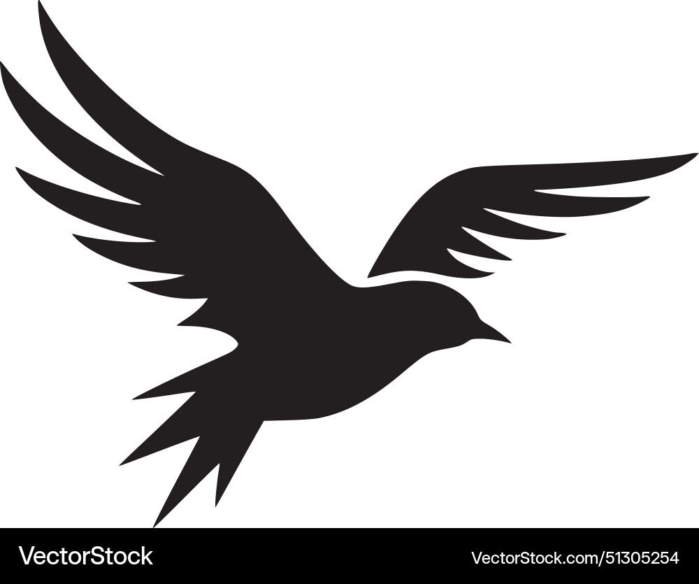 Petrel - minimalist and flat logo Royalty Free Vector Image