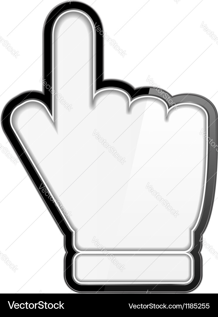Hand Cursor Icon Royalty Free Vector Image - VectorStock