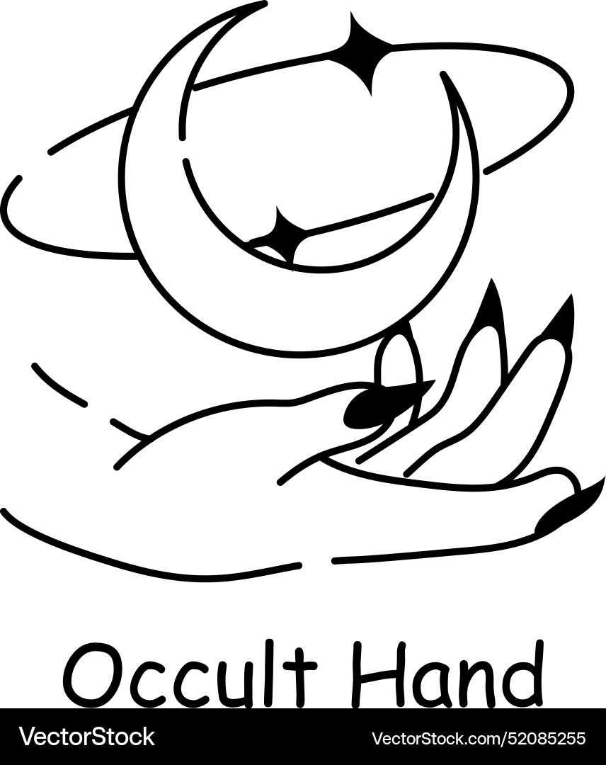 Magical hand Royalty Free Vector Image - VectorStock