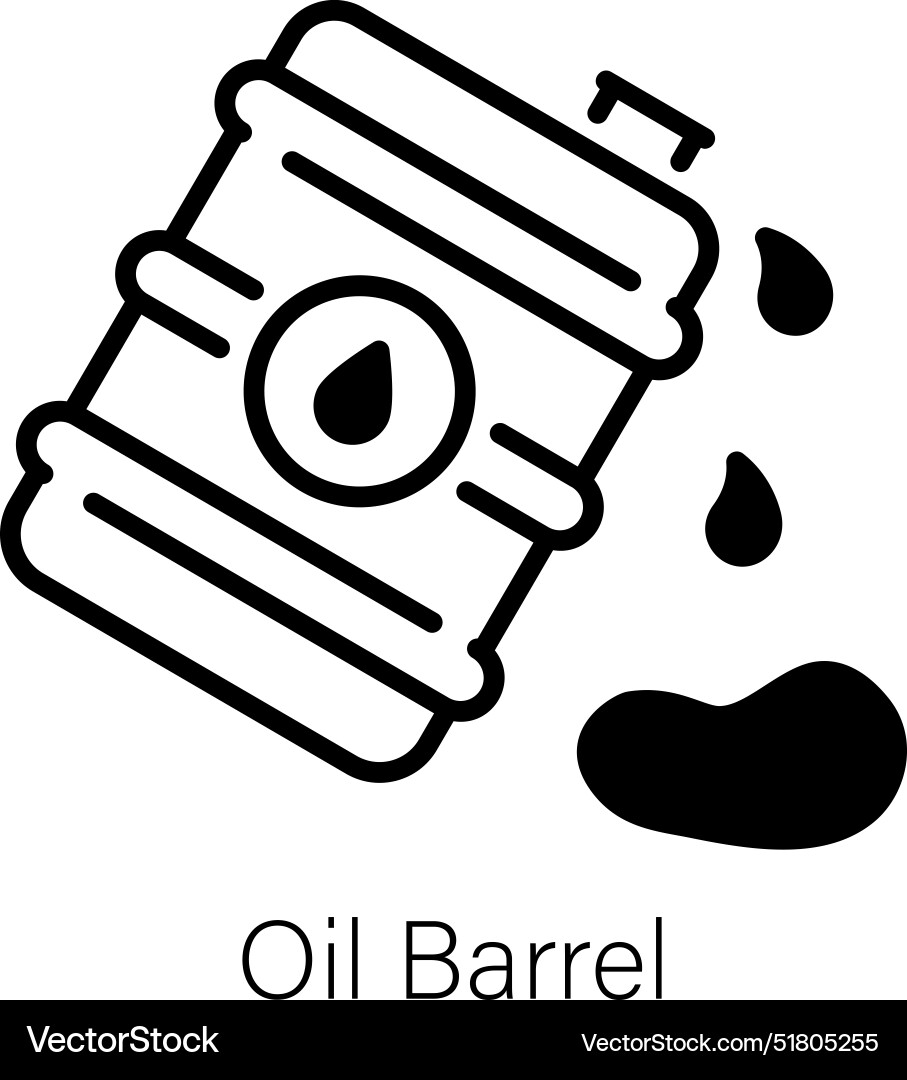 Oil barrel Royalty Free Vector Image - VectorStock