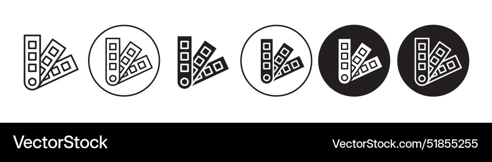 Pantone icon set collection for web Royalty Free Vector