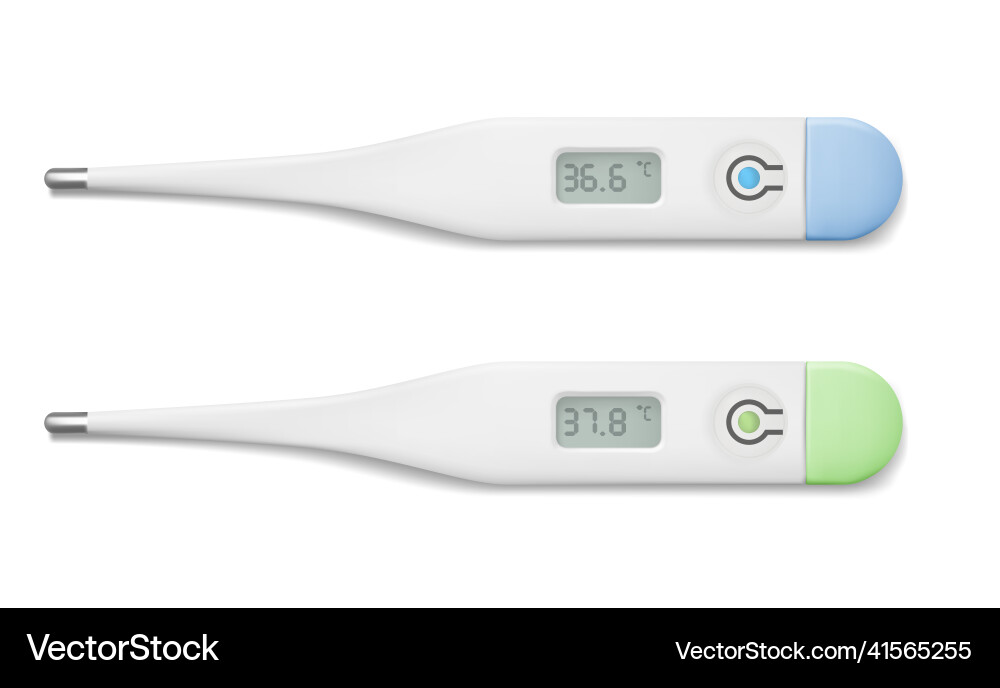 Realistic electronic medical thermometer Vector Image