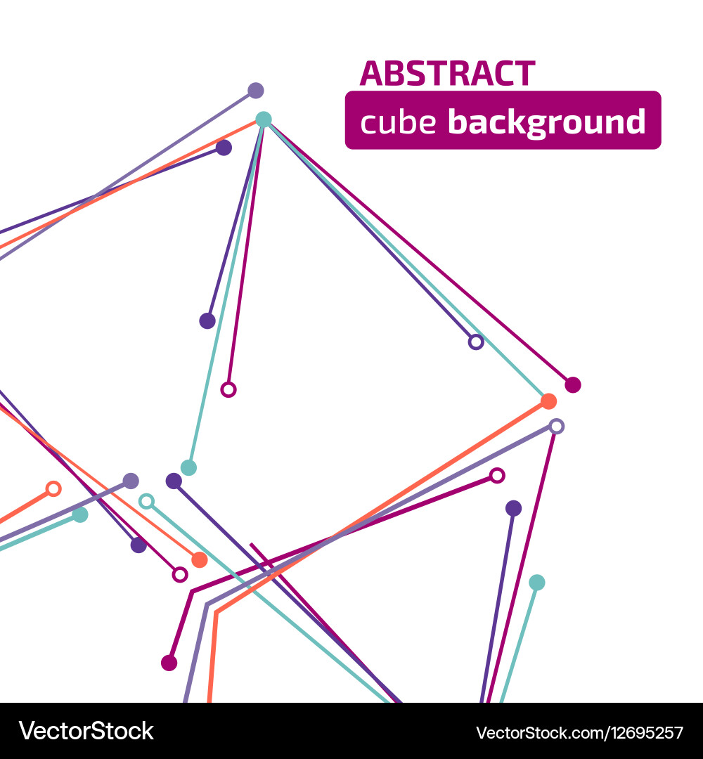 Cube background Royalty Free Vector Image - VectorStock