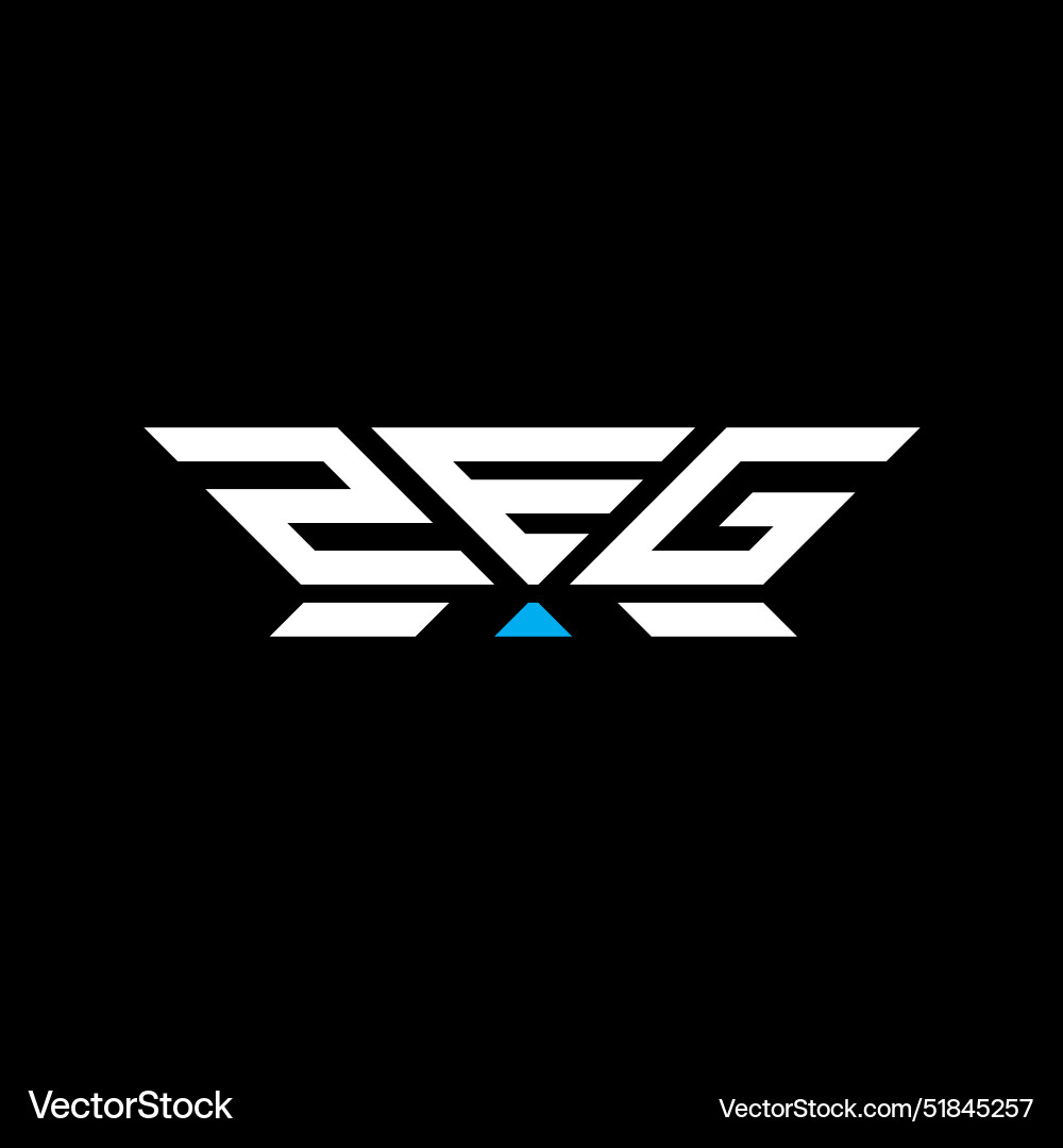 Zeg letter logo design simple and modern Vector Image