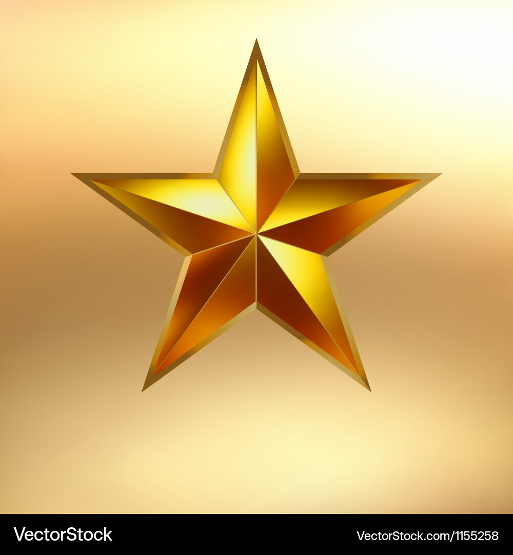 Ein goldener Stern Hintergrund eps 8 Lizenzfreier Vektor