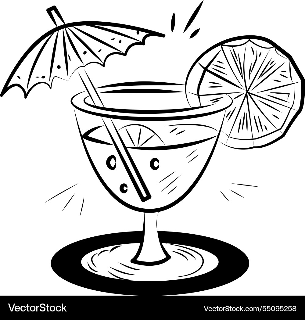 Cocktail Royalty Free Vector Image - VectorStock
