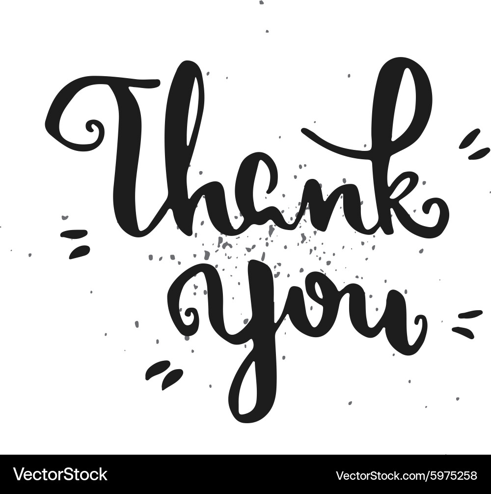 Hand drawn lettering poster Royalty Free Vector Image