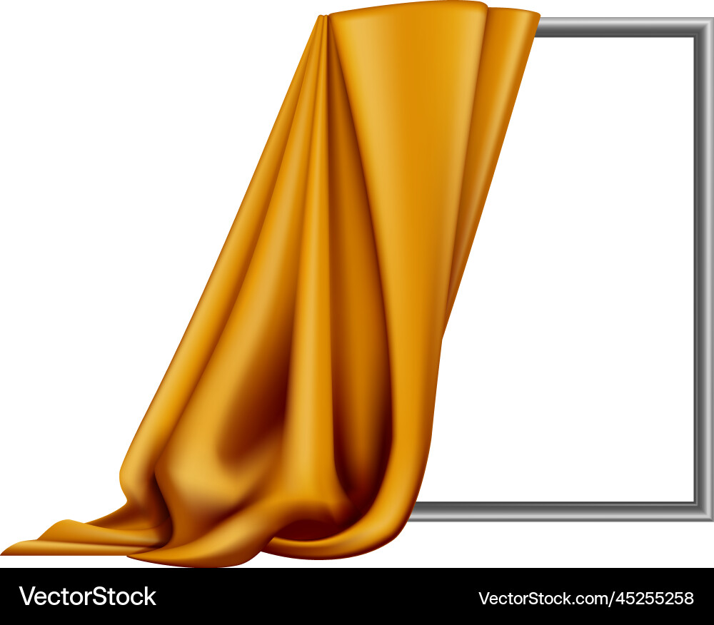 Realistic covered mirror Royalty Free Vector Image