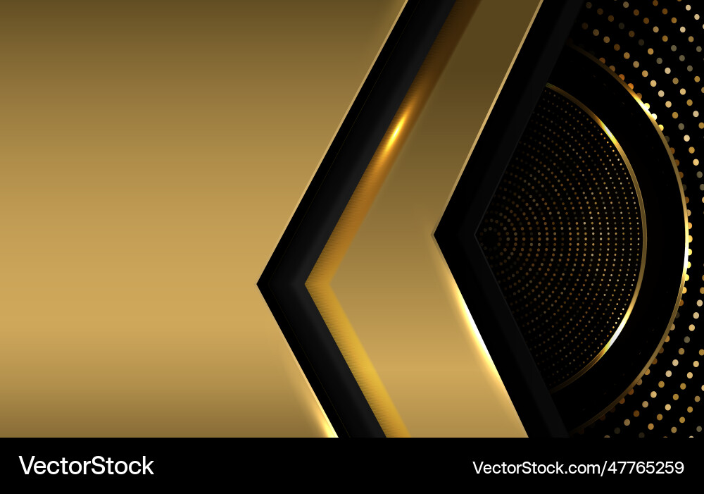 Abstract luxury golden template design Royalty Free Vector