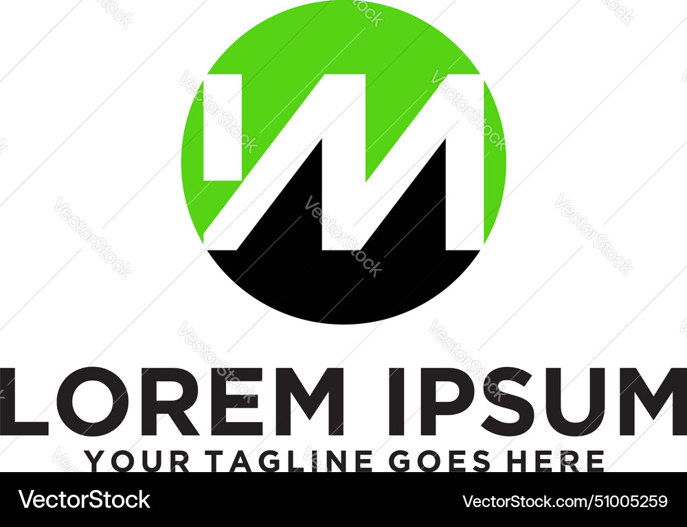 Initial im letter logo design Royalty Free Vector Image