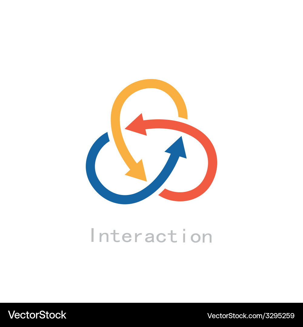 Interaction Royalty Free Vector Image - VectorStock