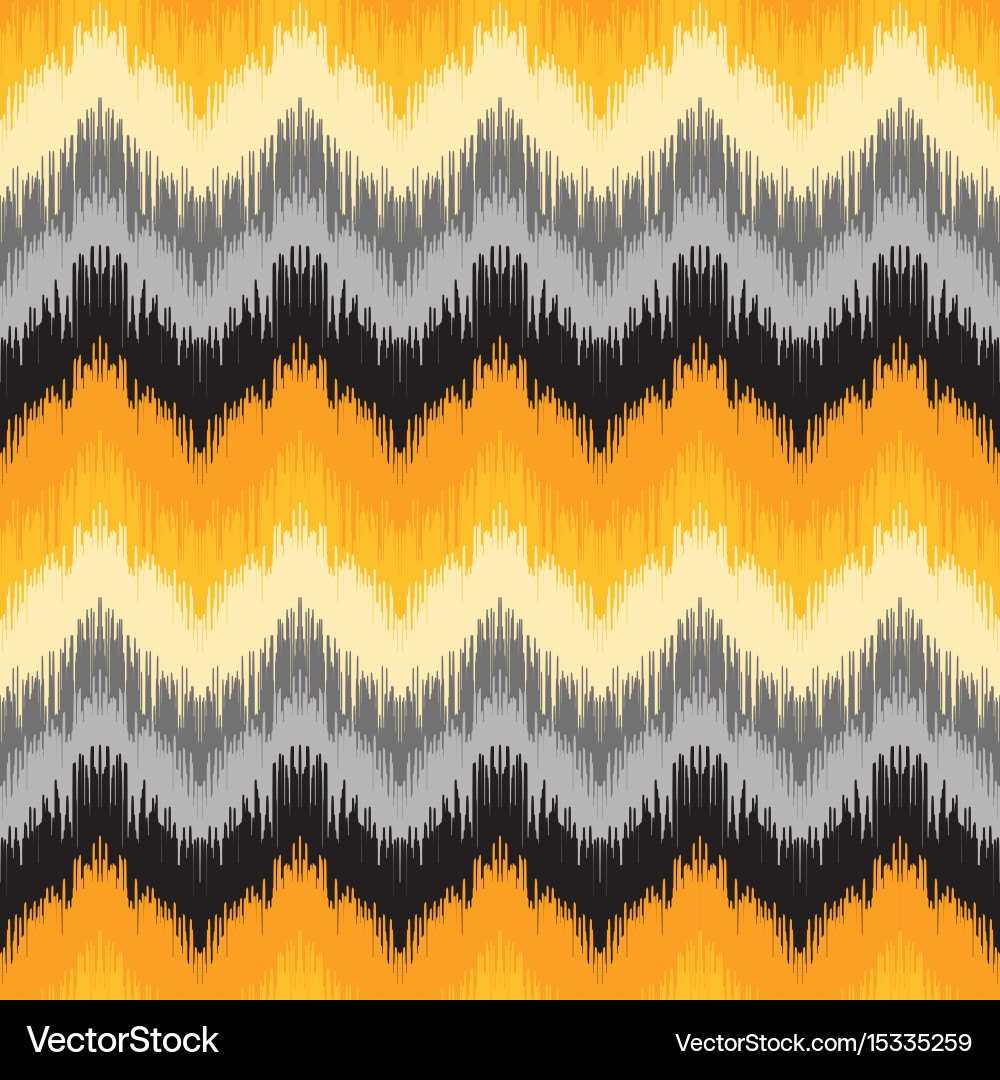 Seamless ikat pattern Royalty Free Vector Image
