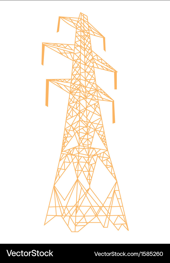 Electrical tower Royalty Free Vector Image - VectorStock