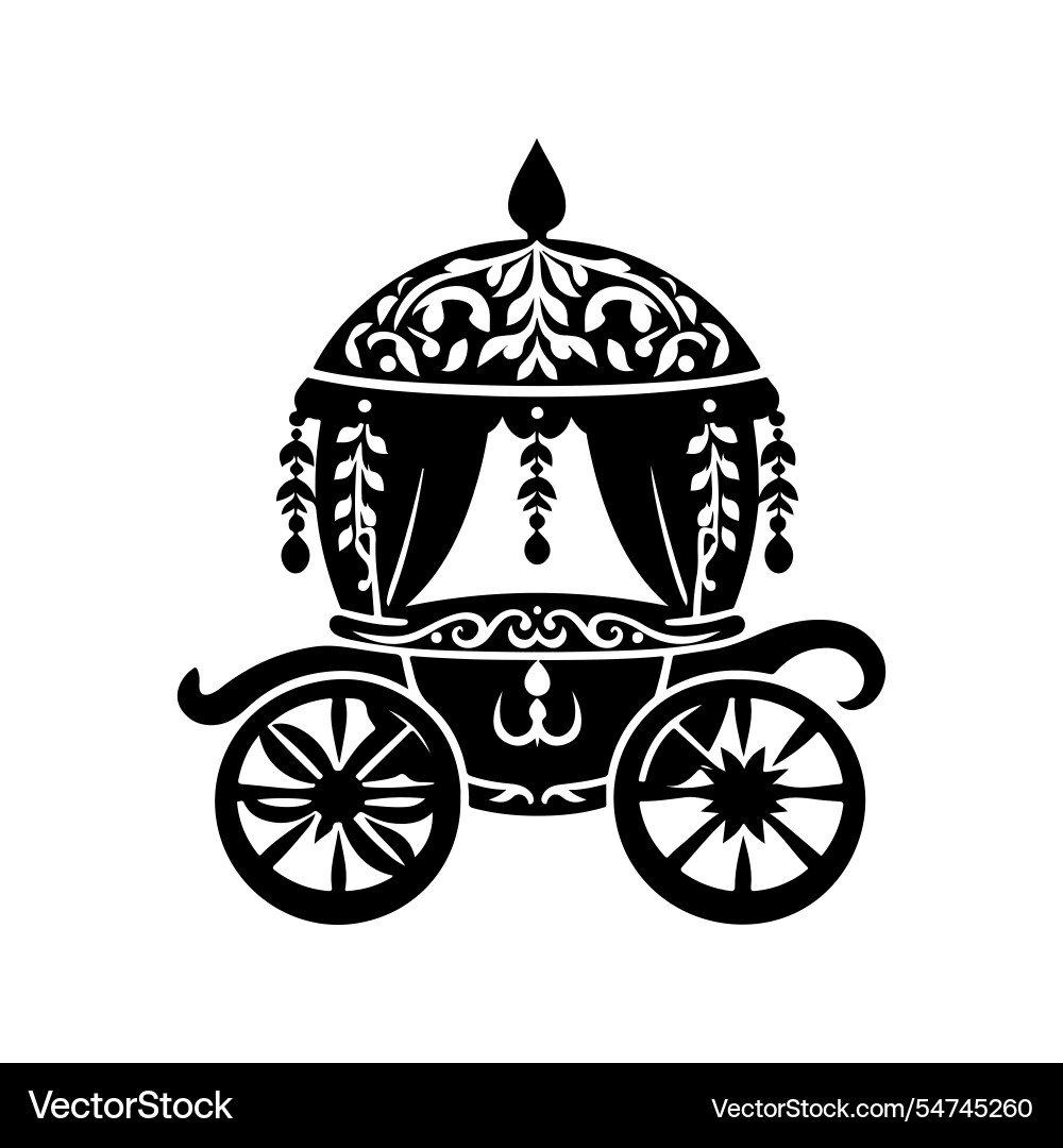 Palanquin silhouette pack perfect for cultural Vector Image