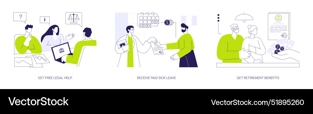 Social security services abstract concept Vector Image