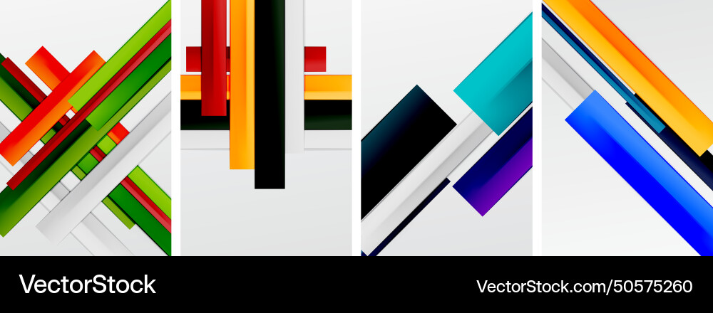 Stripes and lines poster abstract backgrounds Vector Image