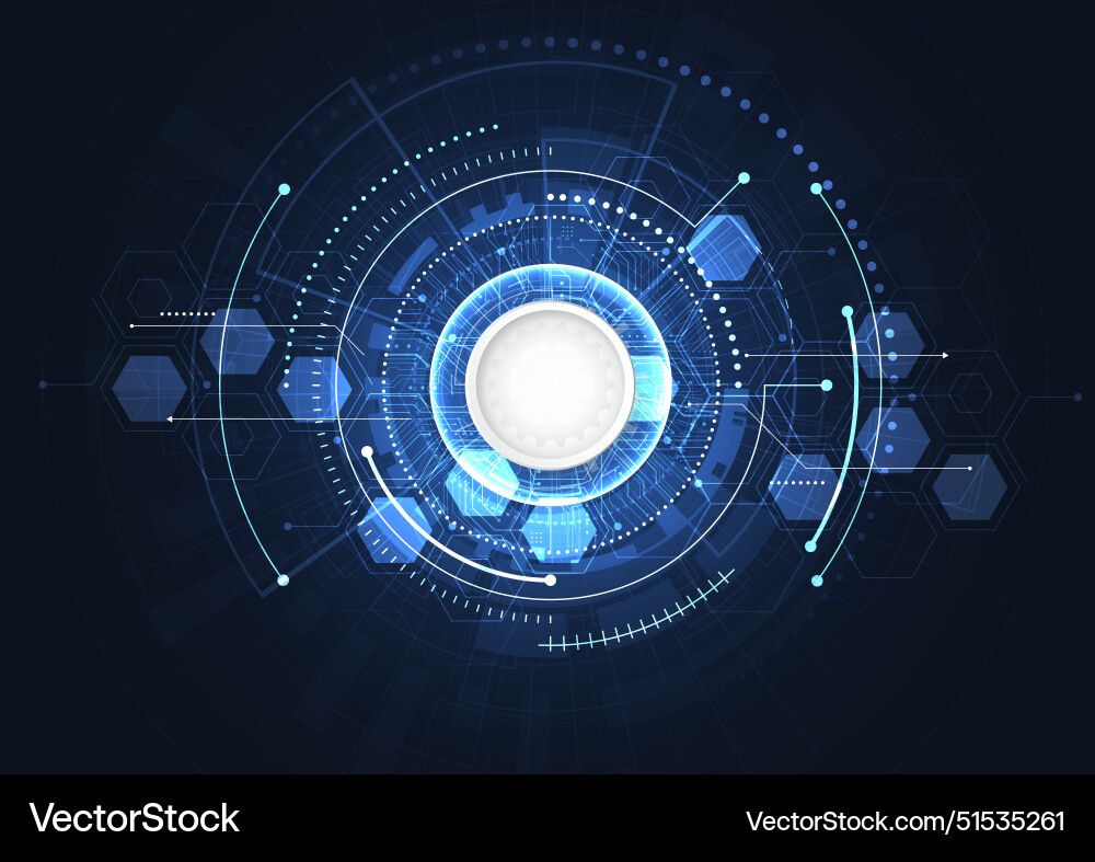 Abstract technology innovation communication Vector Image