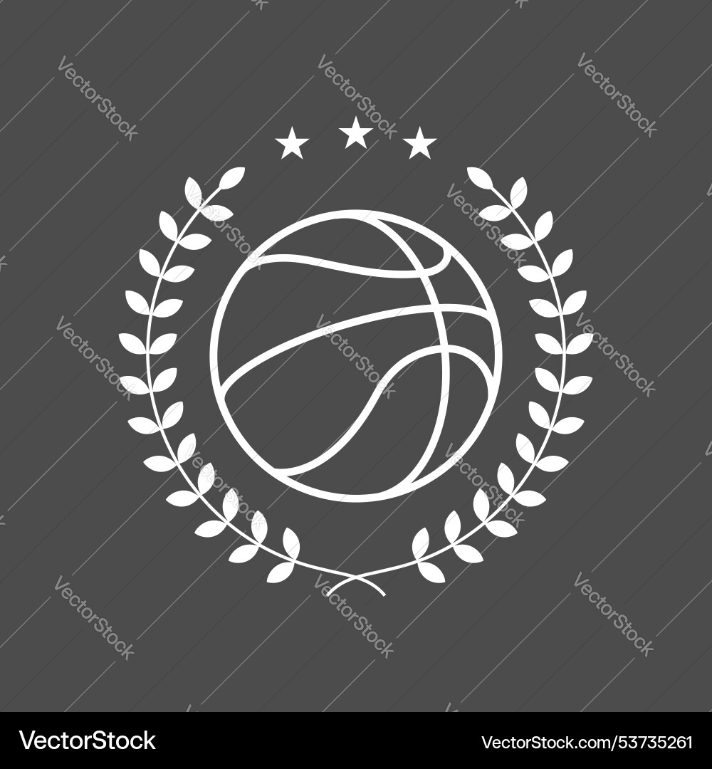 Basketball badge Royalty Free Vector Image - VectorStock