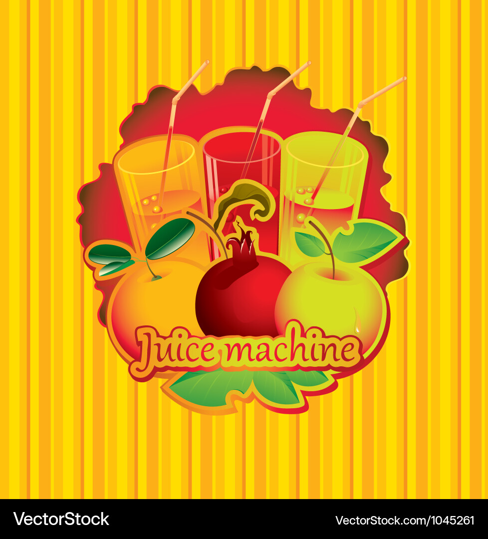 Juice machine Royalty Free Vector Image - VectorStock