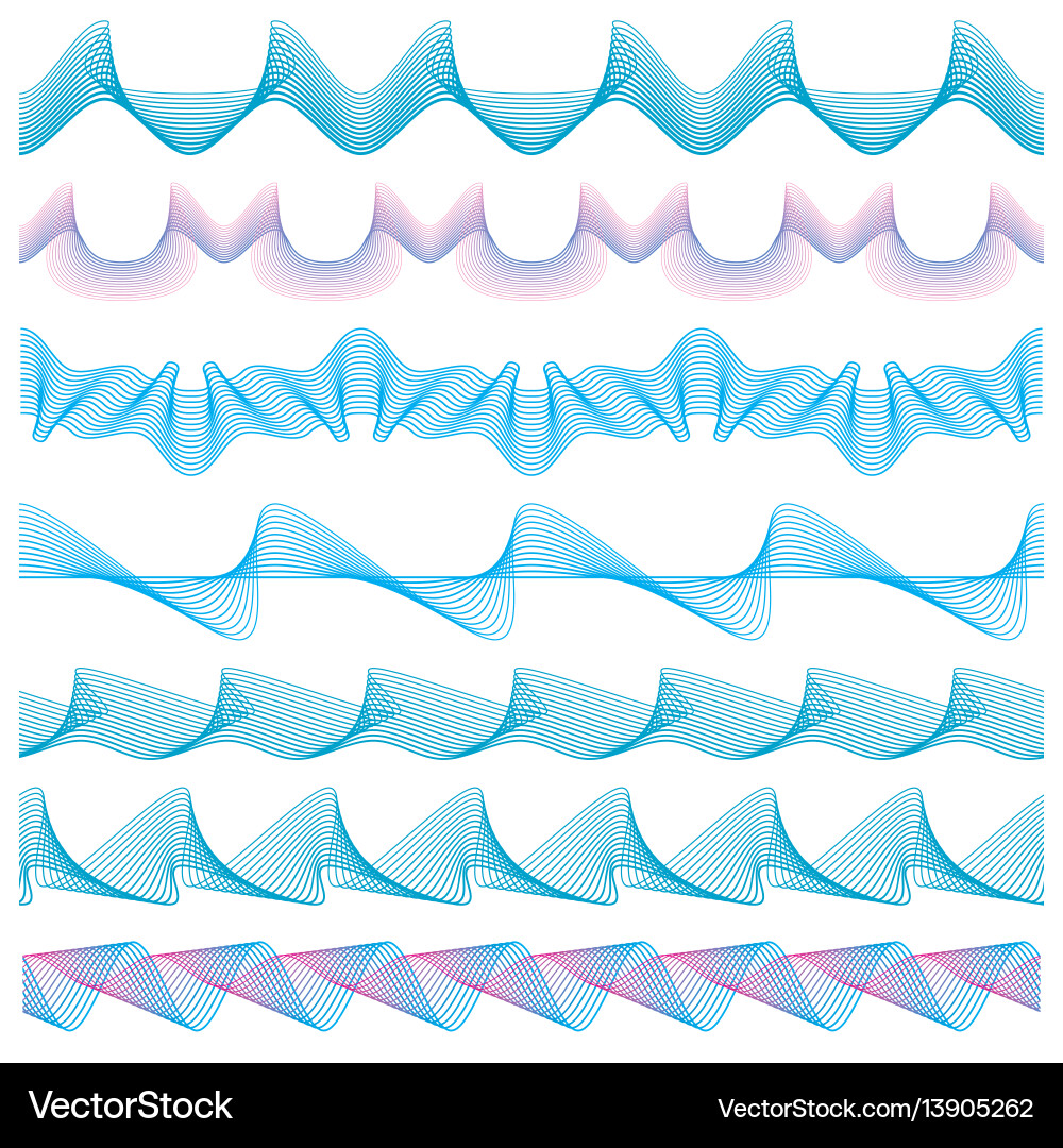 Currency pattern seamless guilloche borders Vector Image