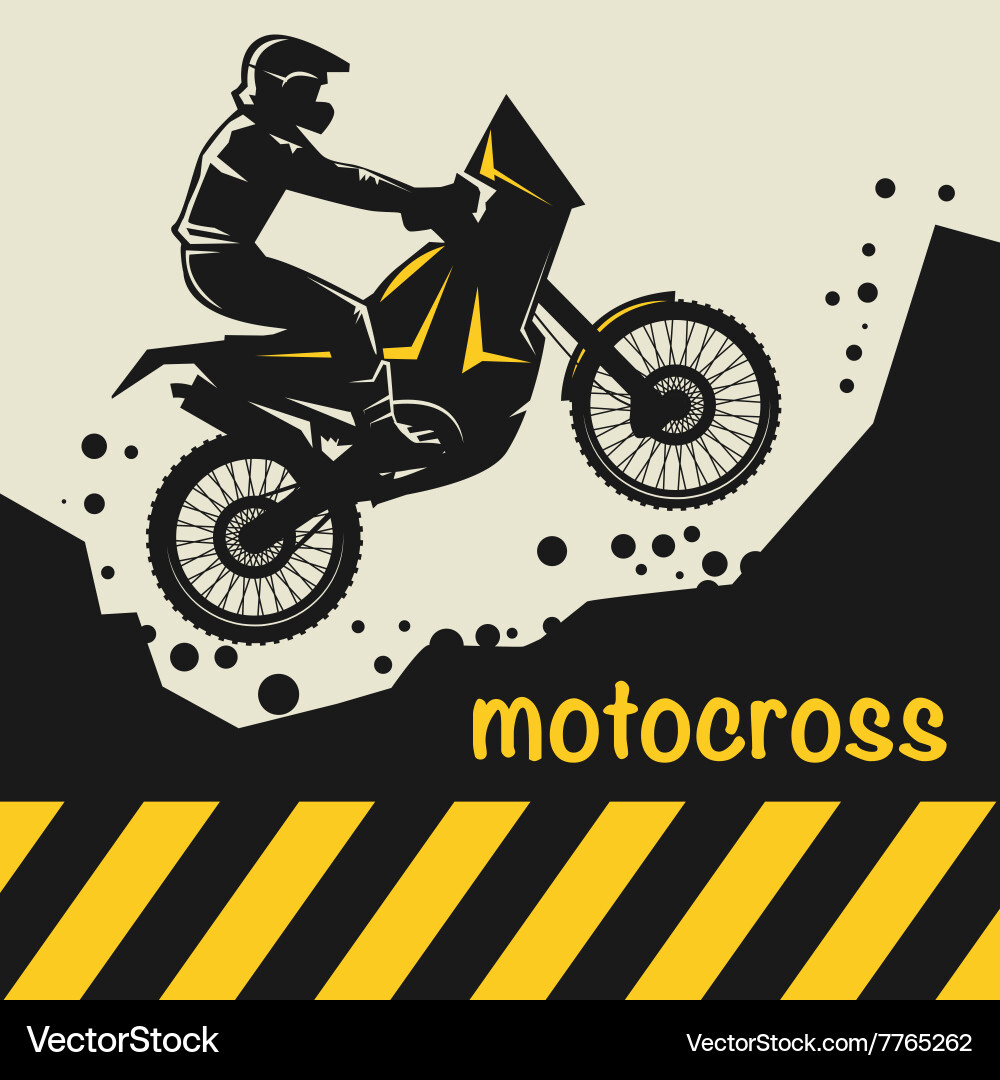 Motocross background Royalty Free Vector Image