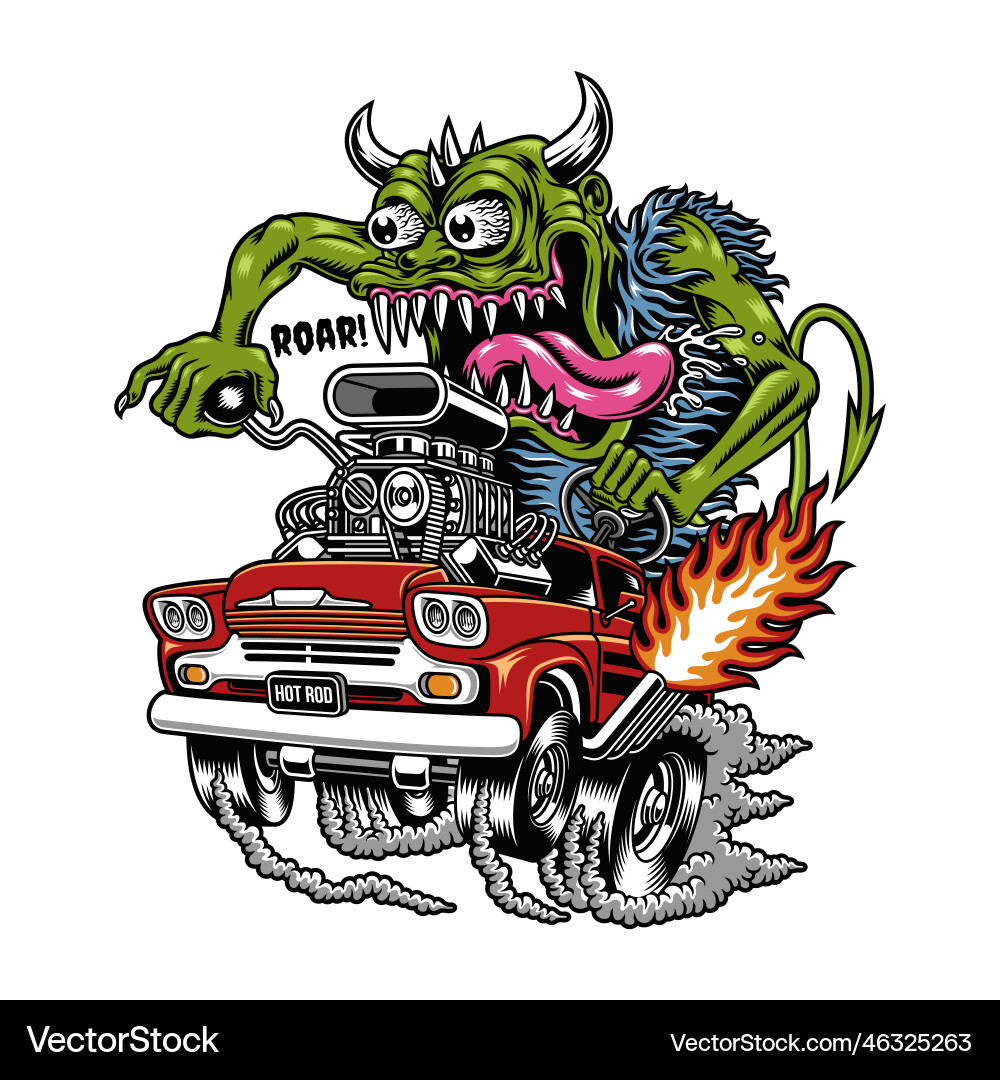 Hot Rod Cartoon Characters Vector Images (over 140)