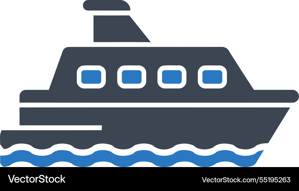 Ship sailing icon Royalty Free Vector Image - VectorStock