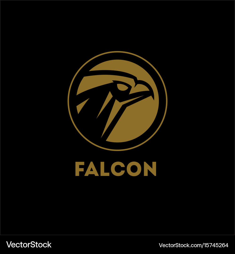 Falcon Logo - Bold & Modern Royalty Free Vector Image